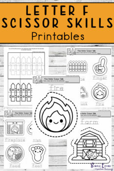 Alphabet Letter F Scissor Practice Worksheets | Free Homeschool Deals