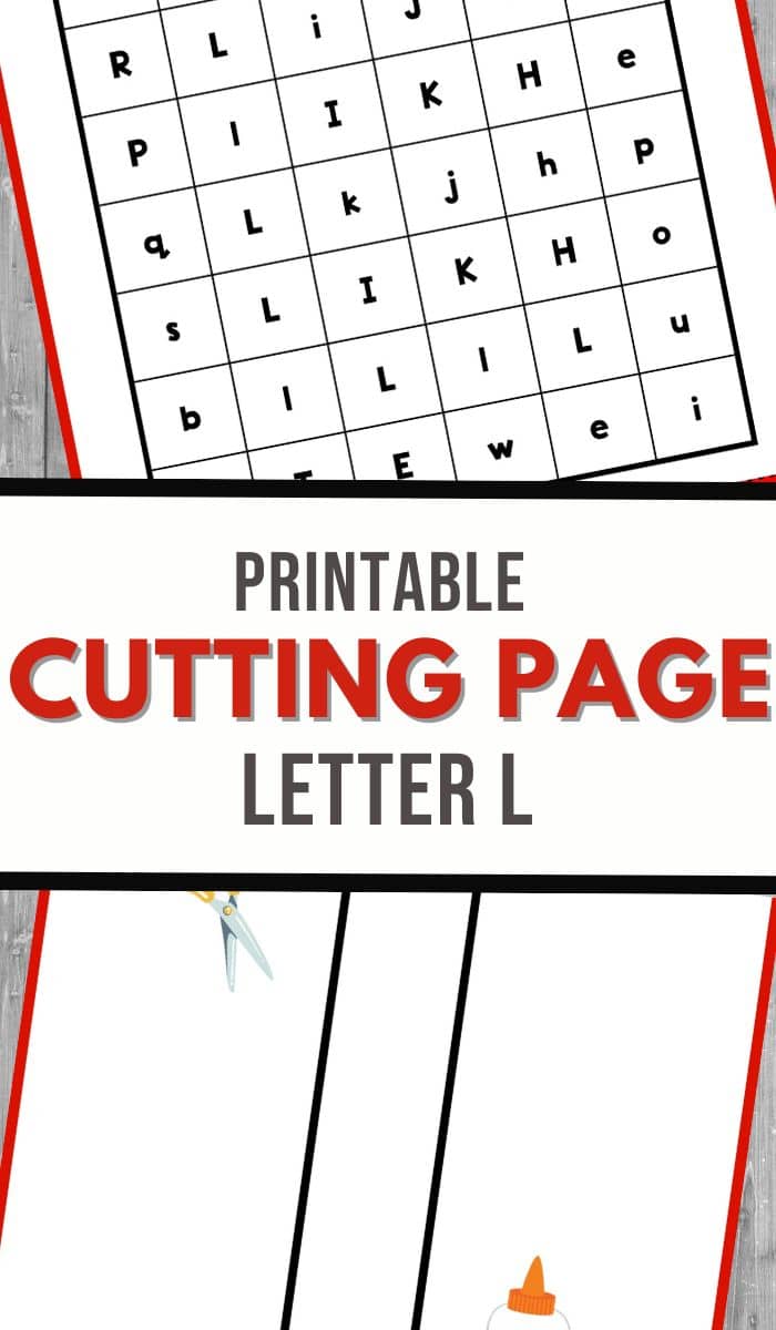 Letter L Scissor Cutting Practice Printables | Free Homeschool Deals