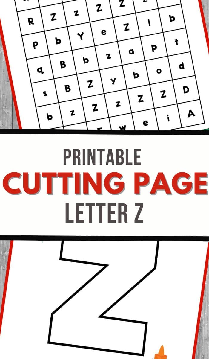 Preschool Letter Z Scissor Cutting Printables | Free Homeschool Deals