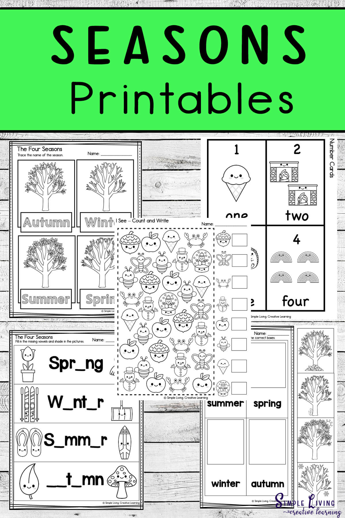 Four Seasons Printable Activity Pack | Free Homeschool Deals