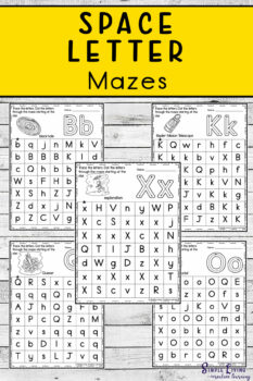 Outer Space Alphabet Maze Printables | Free Homeschool Deals