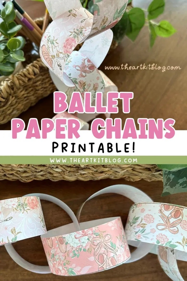 Ballet Slippers Paper Chains Template | Free Homeschool Deals