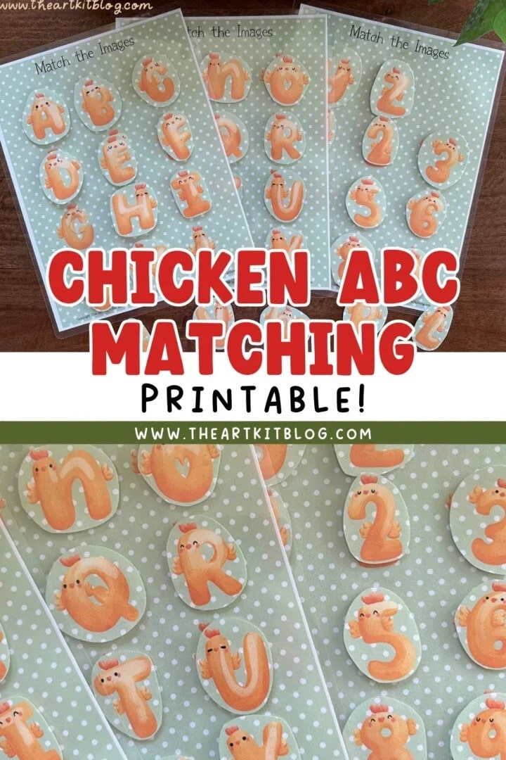 Chicken ABC Matching Game Printable | Free Homeschool Deals
