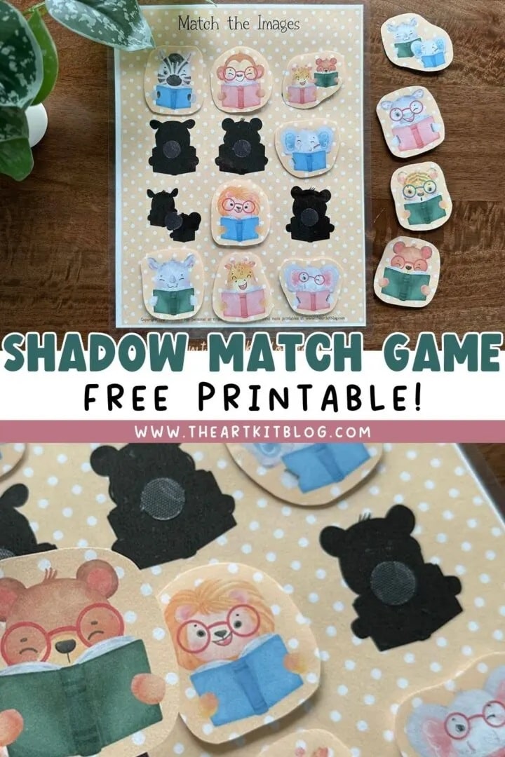 Shadow Book Printable Matching Game | Free Homeschool Deals
