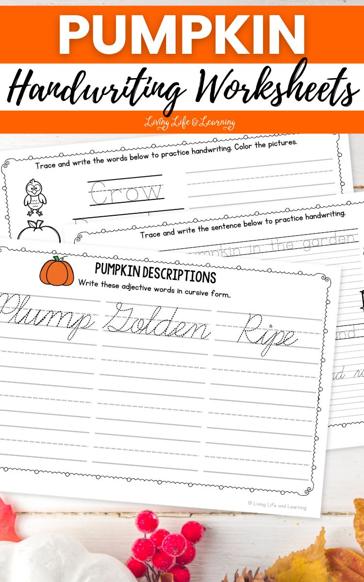 Pumpkin Print And Cursive Writing Practice | Free Homeschool Deals