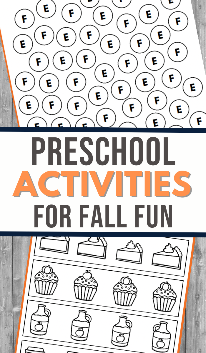 FREE Autumn Activity Printables For Preschool | Free Homeschool Deals