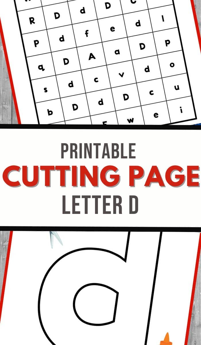 Letter D Scissor Cutting Practice Worksheets | Free Homeschool Deals