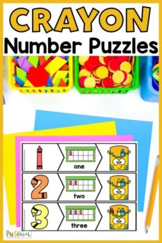 1-10 Crayon Number Counting Puzzle Printables | Free Homeschool Deals