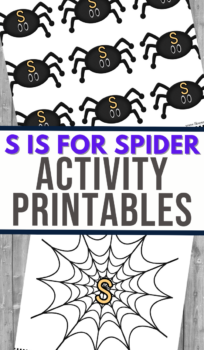 Letter S Insect Spider Sorting Printables | Free Homeschool Deals