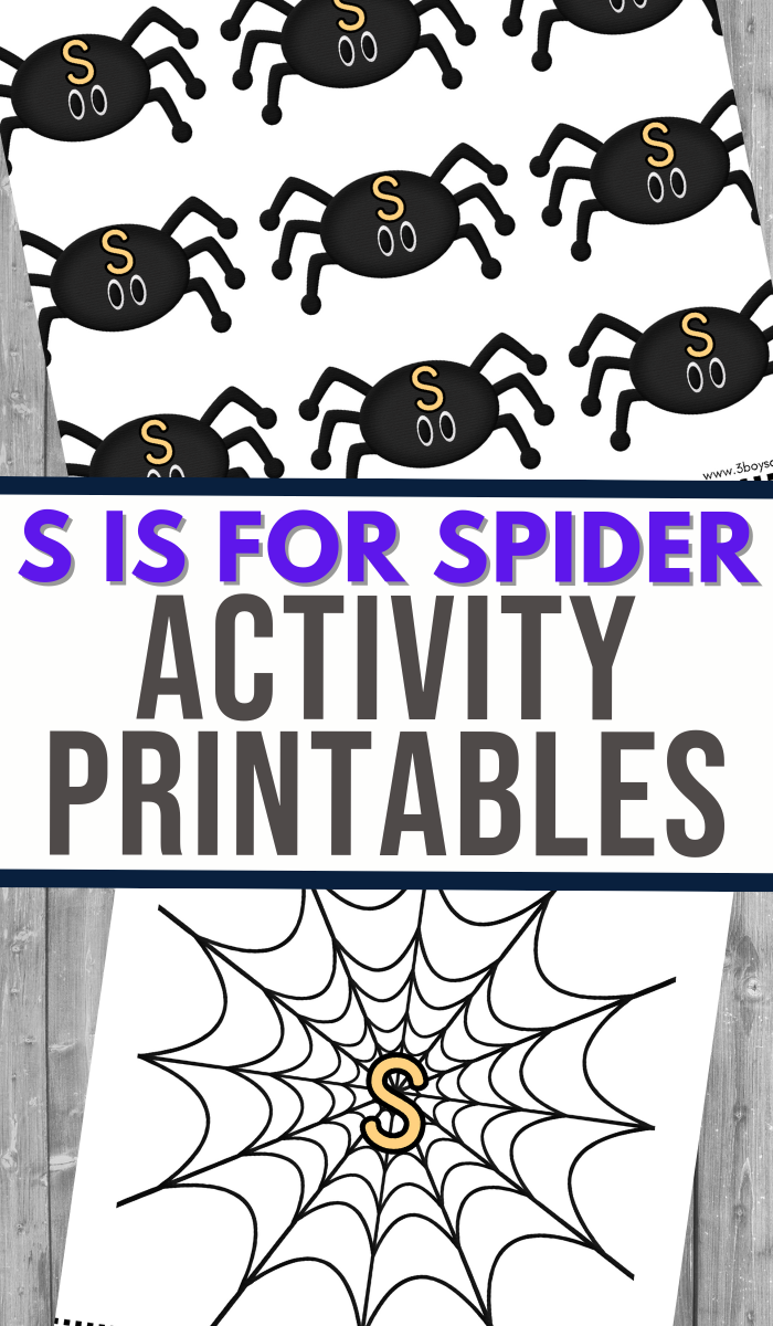Letter S Insect Spider Sorting Printables | Free Homeschool Deals