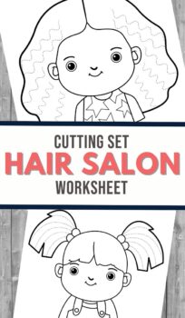 Preschool Hair Cutting Printable Activity | Free Homeschool Deals