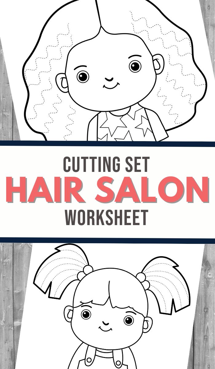 Preschool Hair Cutting Printable Activity | Free Homeschool Deals