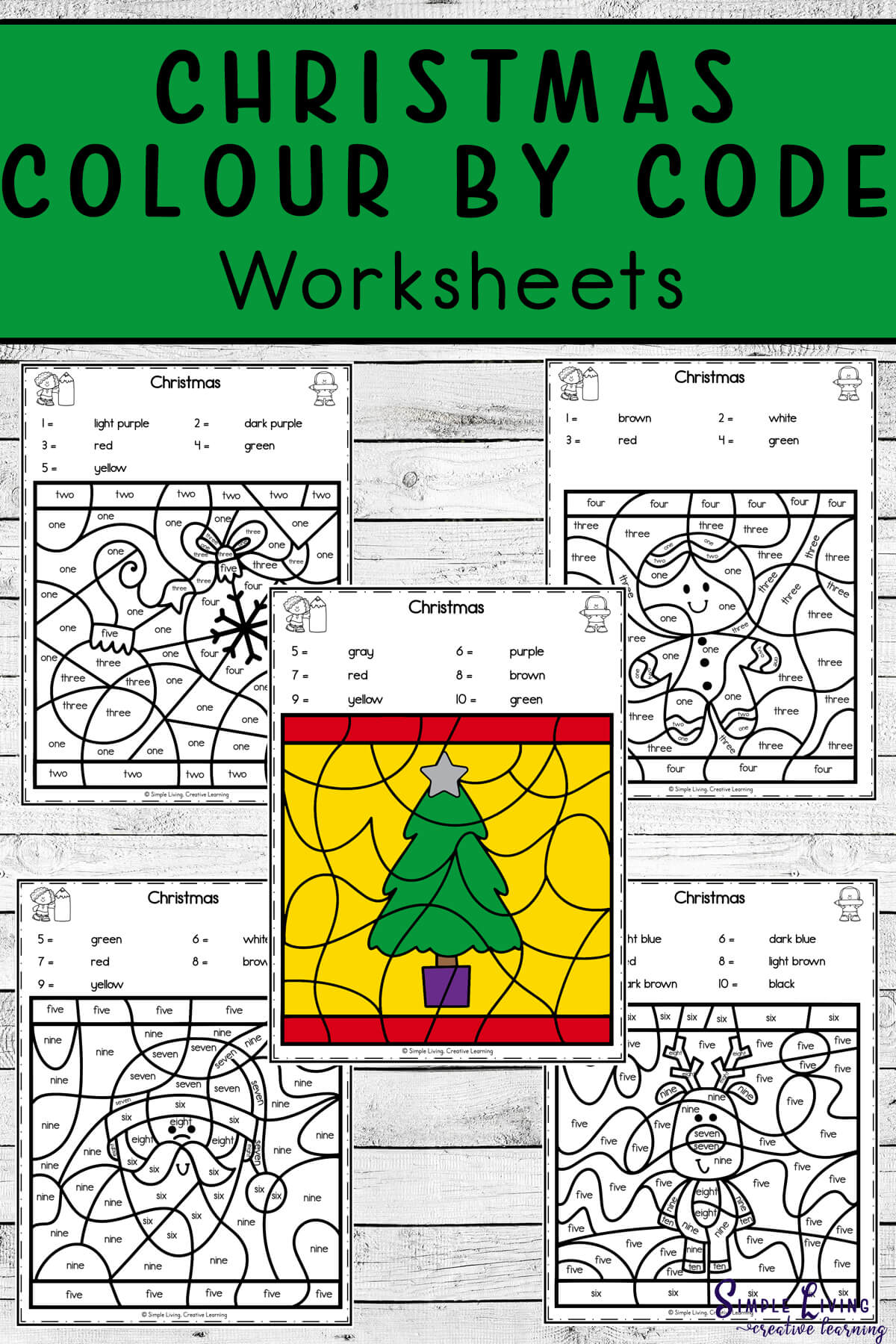 Christmas Color By Word Activity Sheets | Free Homeschool Deals