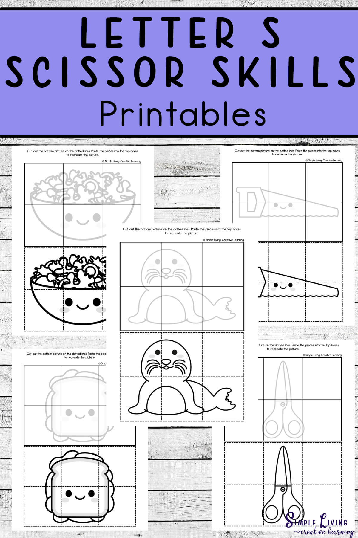 Letter S Cut & Trace Fine Motor Activities | Free Homeschool Deals