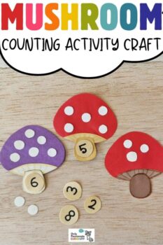 Nature Mushroom Numbers Craft Printables | Free Homeschool Deals