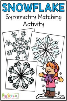 Preschool Winter Snowflakes Symmetry Game | Free Homeschool Deals