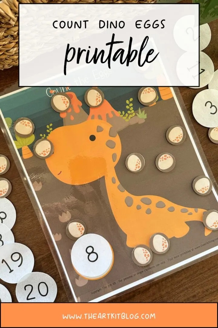 Preschool Dinosaur Counting Activity Printable | Free Homeschool Deals