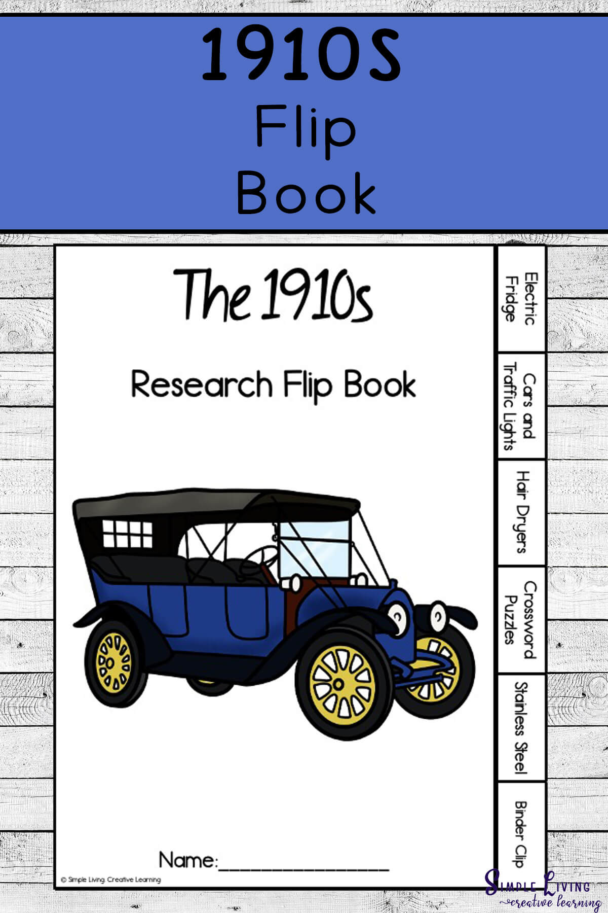 1910s History Flip Book Lapbook | Free Homeschool Deals