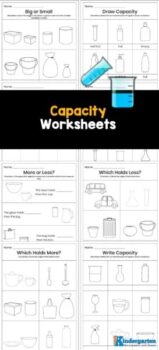 Comparing Container Volume Differences Worksheets | Free Homeschool Deals
