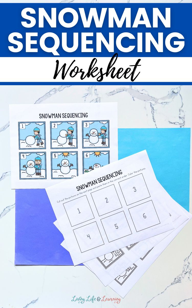 Winter Story Sequencing Snowman Printable | Free Homeschool Deals