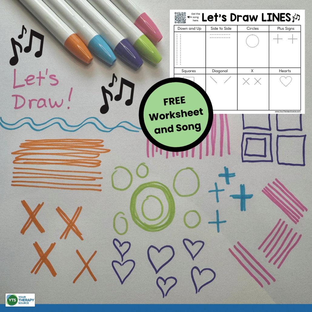 Prewriting Activity Sheet and Song | Free Homeschool Deals