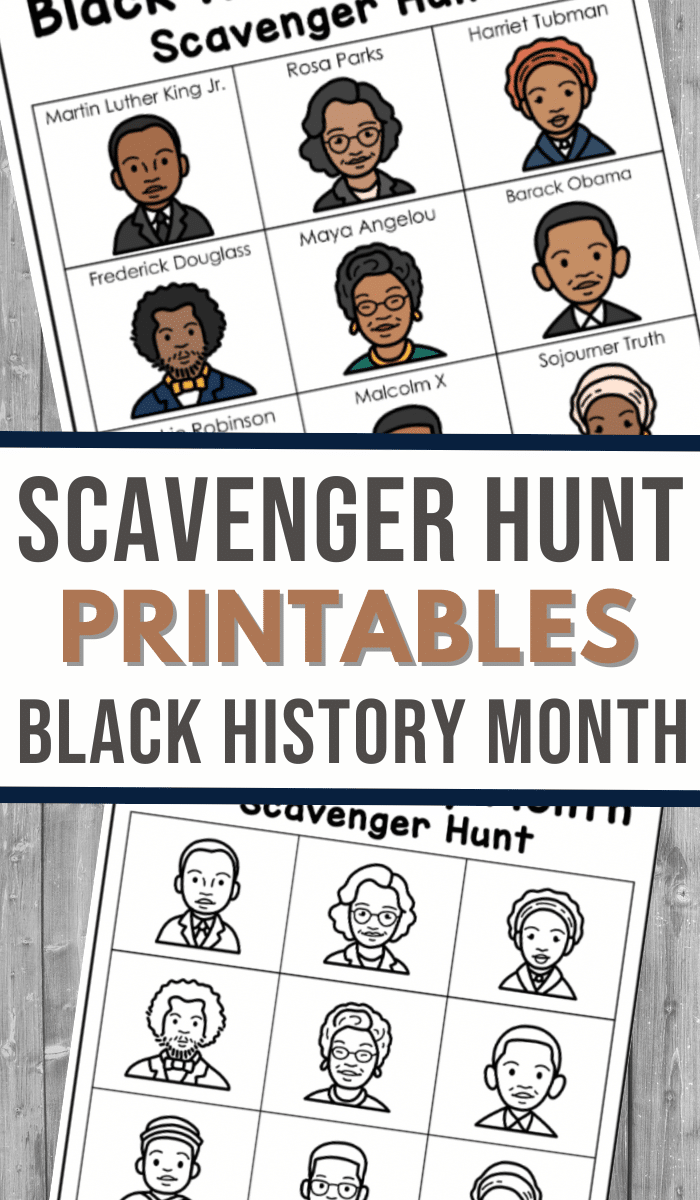 Black History Figures Fun Scavenger Hunt Activity | Free Homeschool Deals