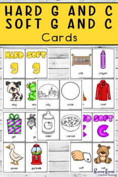 Hard and Soft G and C Printable Phonics Cards | Free Homeschool Deals