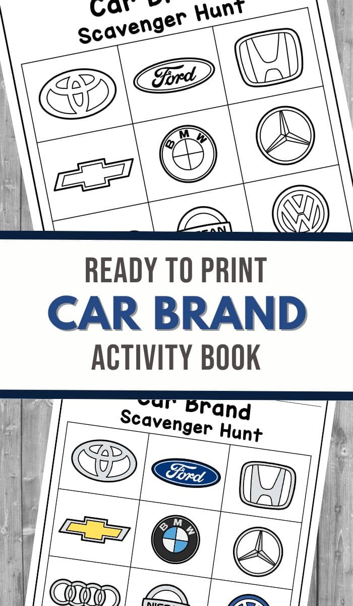 Car Logo Scavenger Hunt Activity Pack | Free Homeschool Deals