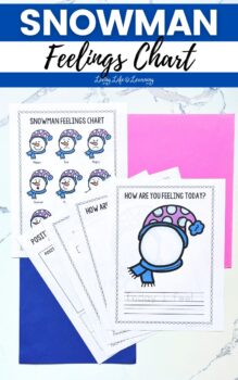 Snowman Positive and Negative Emotions Worksheet | Free Homeschool Deals