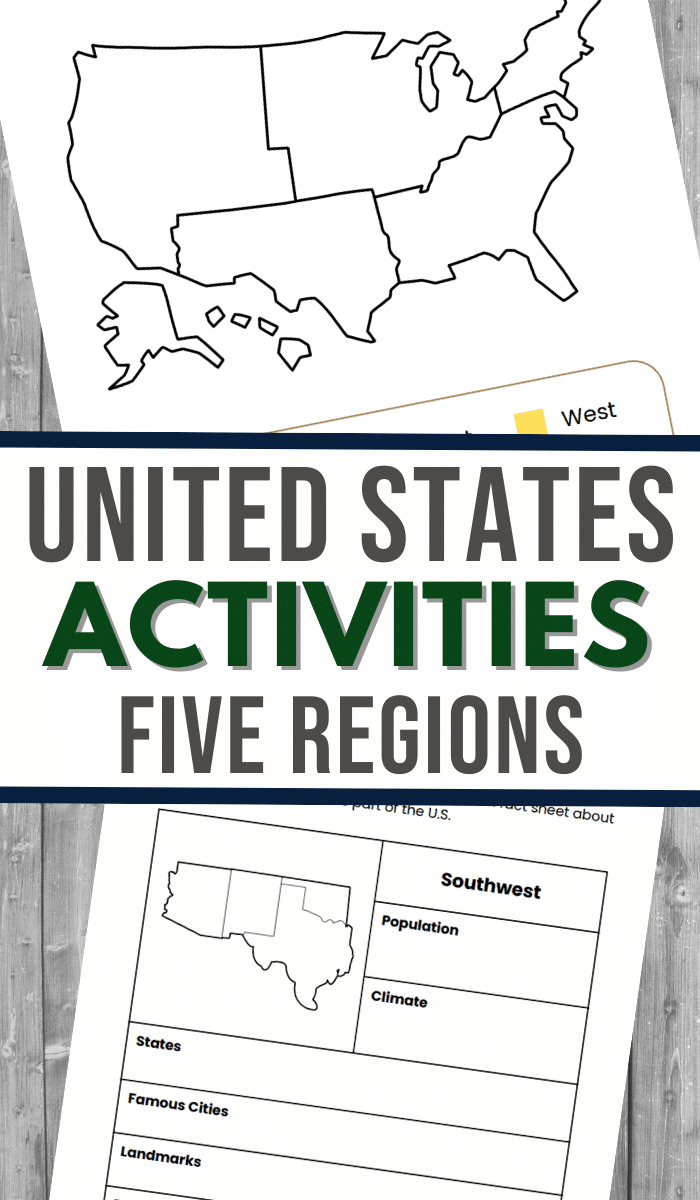 United States Regional Maps Activity Sheets | Free Homeschool Deals