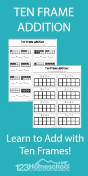 Kindergarten Ten Frame Addition Practice | Free Homeschool Deals