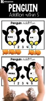 Penguin Adding To 5 Math Activities | Free Homeschool Deals