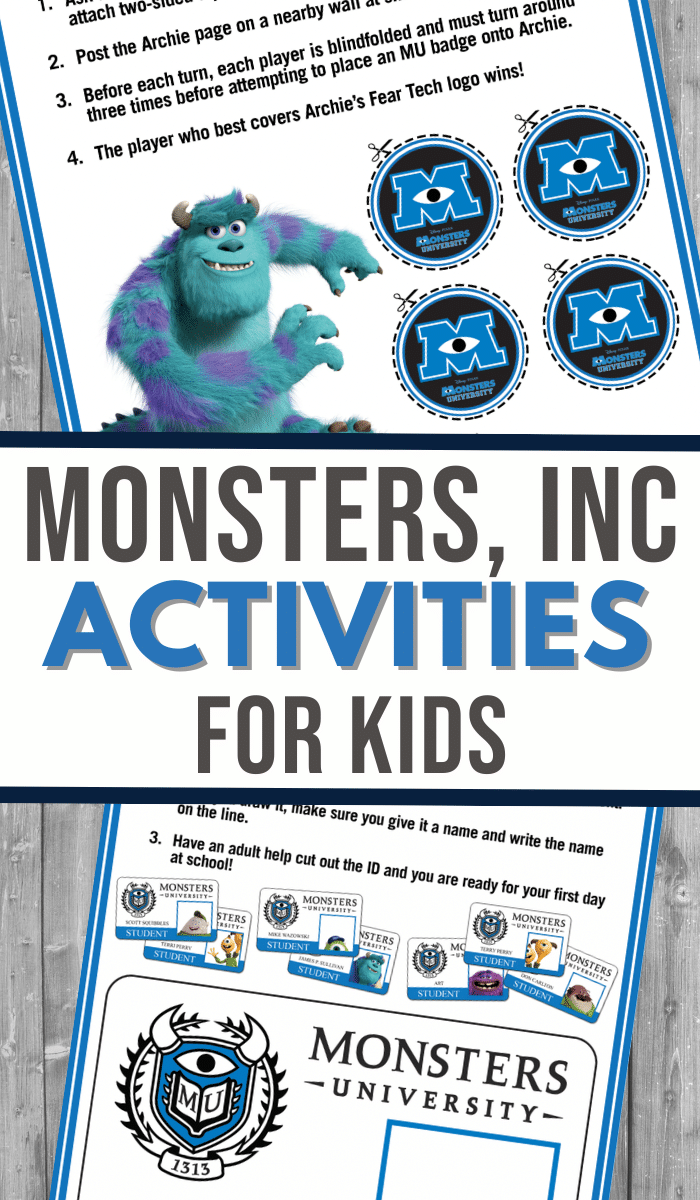 Monsters University Games and Craft Printables | Free Homeschool Deals