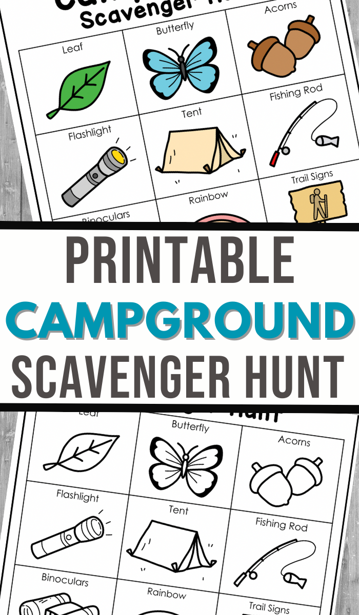 Camp Scavenger Hunt Activity Printables | Free Homeschool Deals