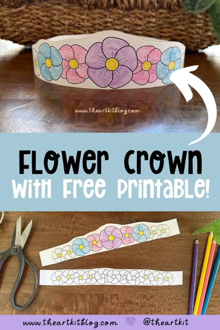 Fairy Floral Paper Coloring Crown | Free Homeschool Deals